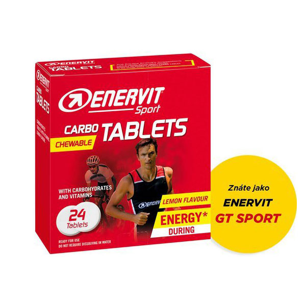 Tablety Enervit Carbo Tablets 24 citron - 1 plato (4ks tablet) | Kolo ...